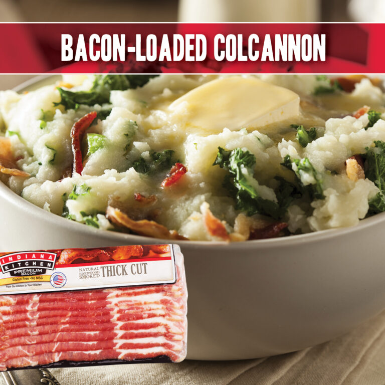 Bacon-loaded Colcannon - Indiana Kitchen® Brand Pork Products