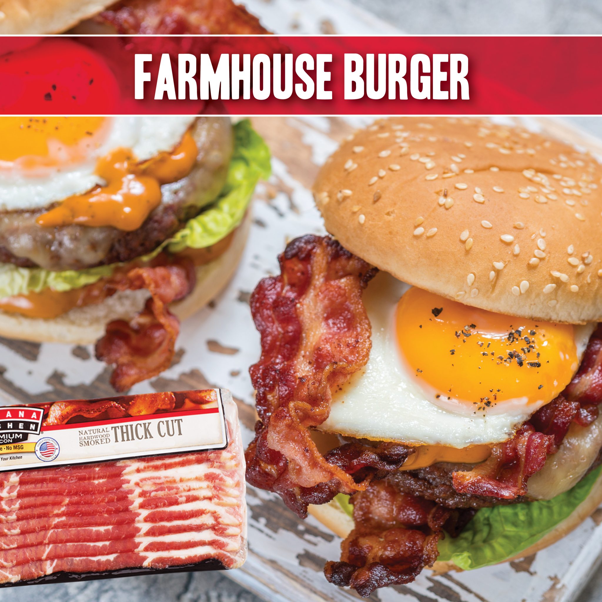 Farmhouse Burger - Indiana Kitchen® Brand Pork Products