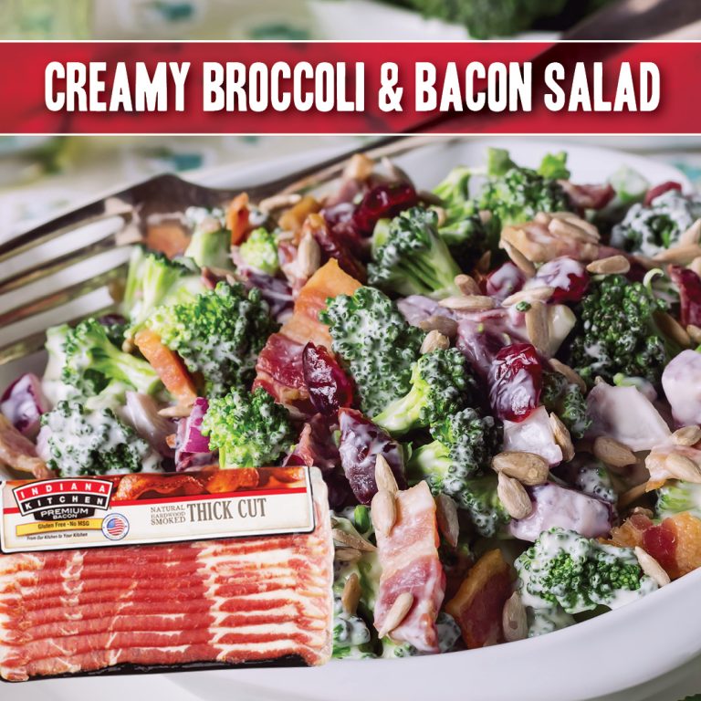 Creamy Broccoli & Bacon Salad - Indiana Kitchen® Brand Pork Products